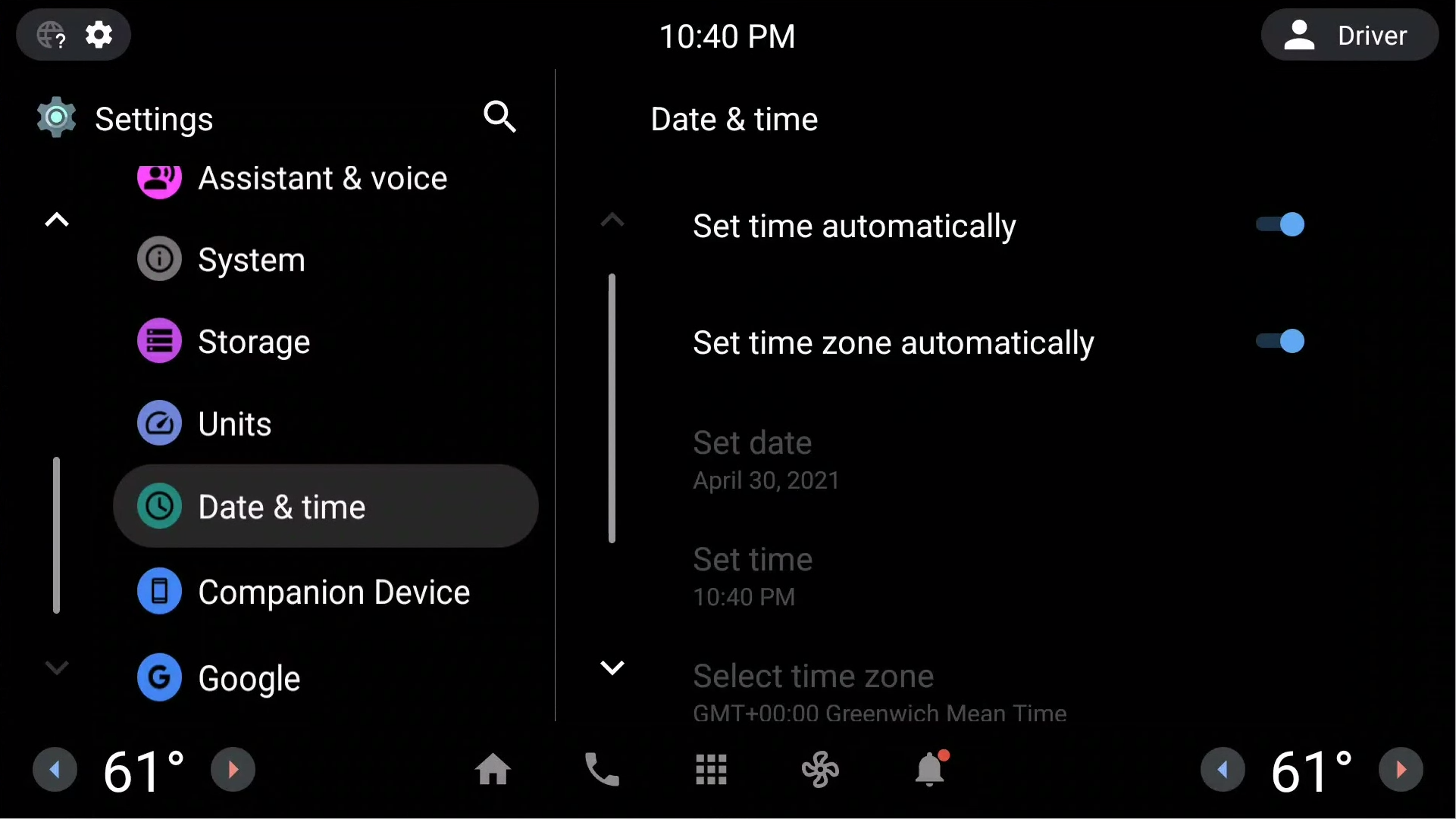 Kor bban K zvetlen l Lenni Automatic Time Setting Android Tr fa 